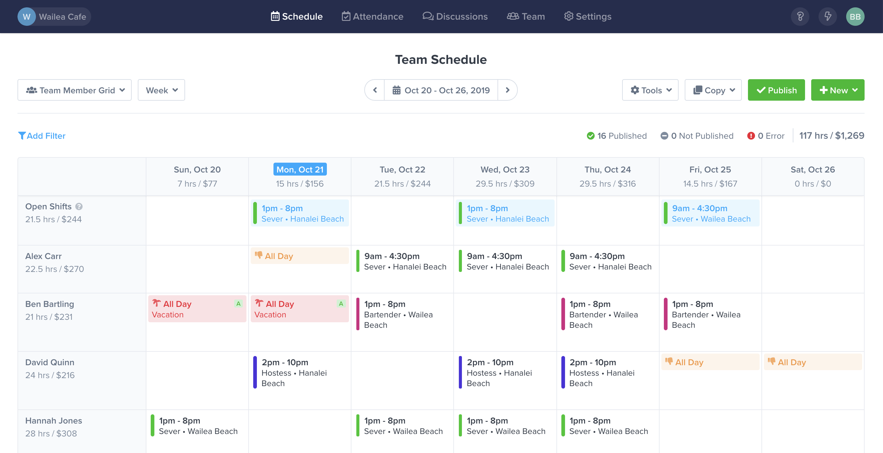 Free Work Schedule Maker Time Clock App ZoomShift